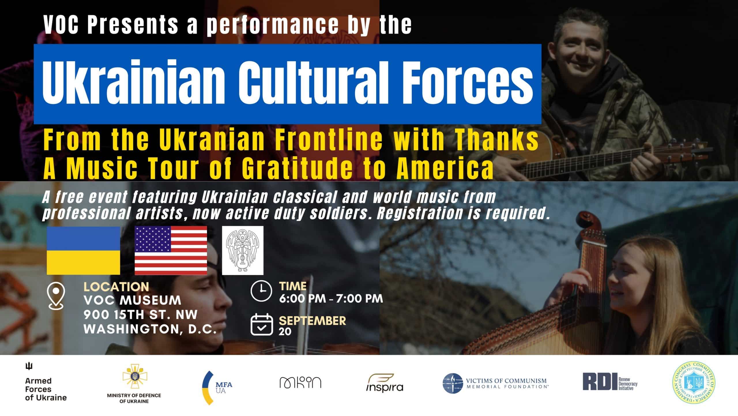 VOC Presents the Ukrainian Cultural Forces | Victims of Communism ...